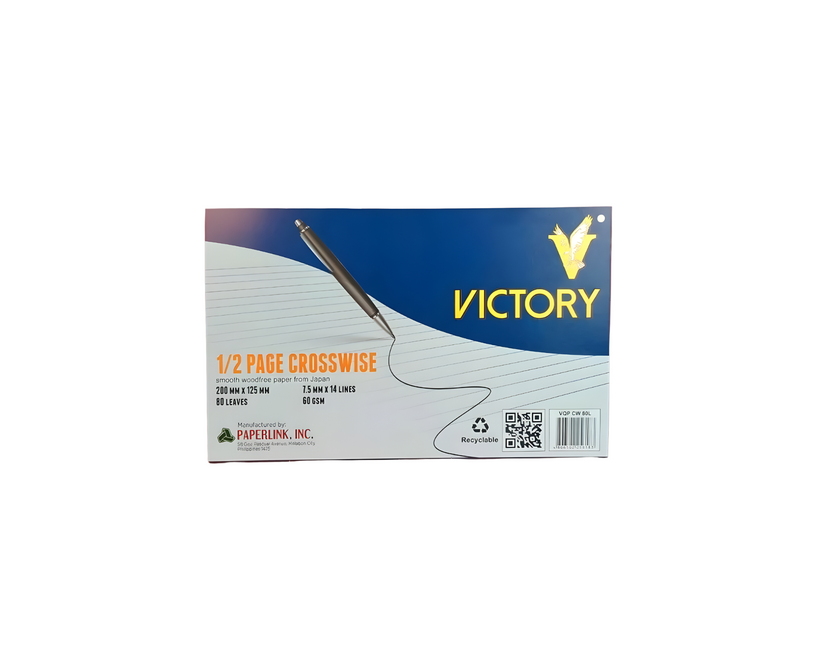 Victory White Quiz Pad Paper 80lvs (10pads) – Paper Cart