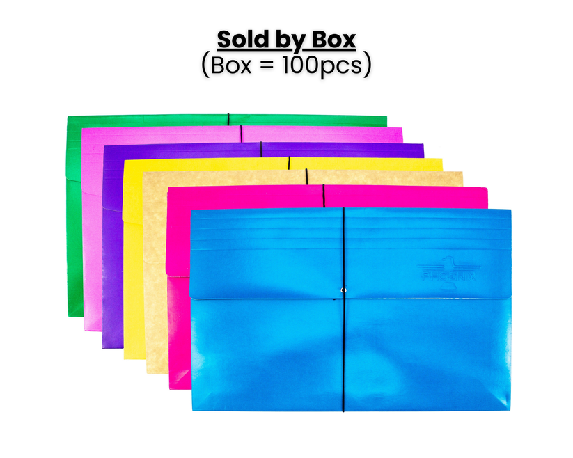Expanding Envelope with Garter Long (100pcs) – Paper Cart
