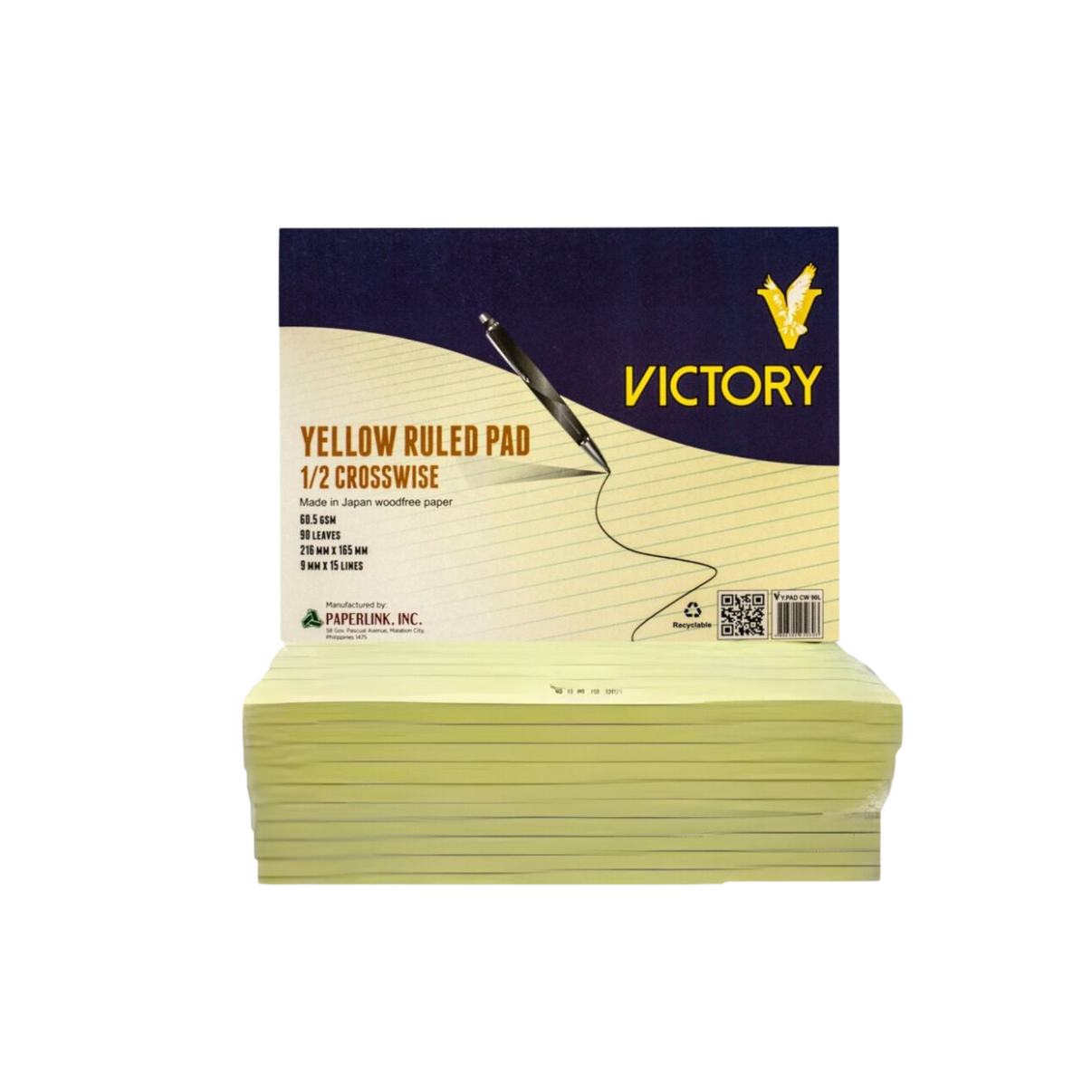 Victory Yellow Ruled Pad l 10Pads – Paper Cart