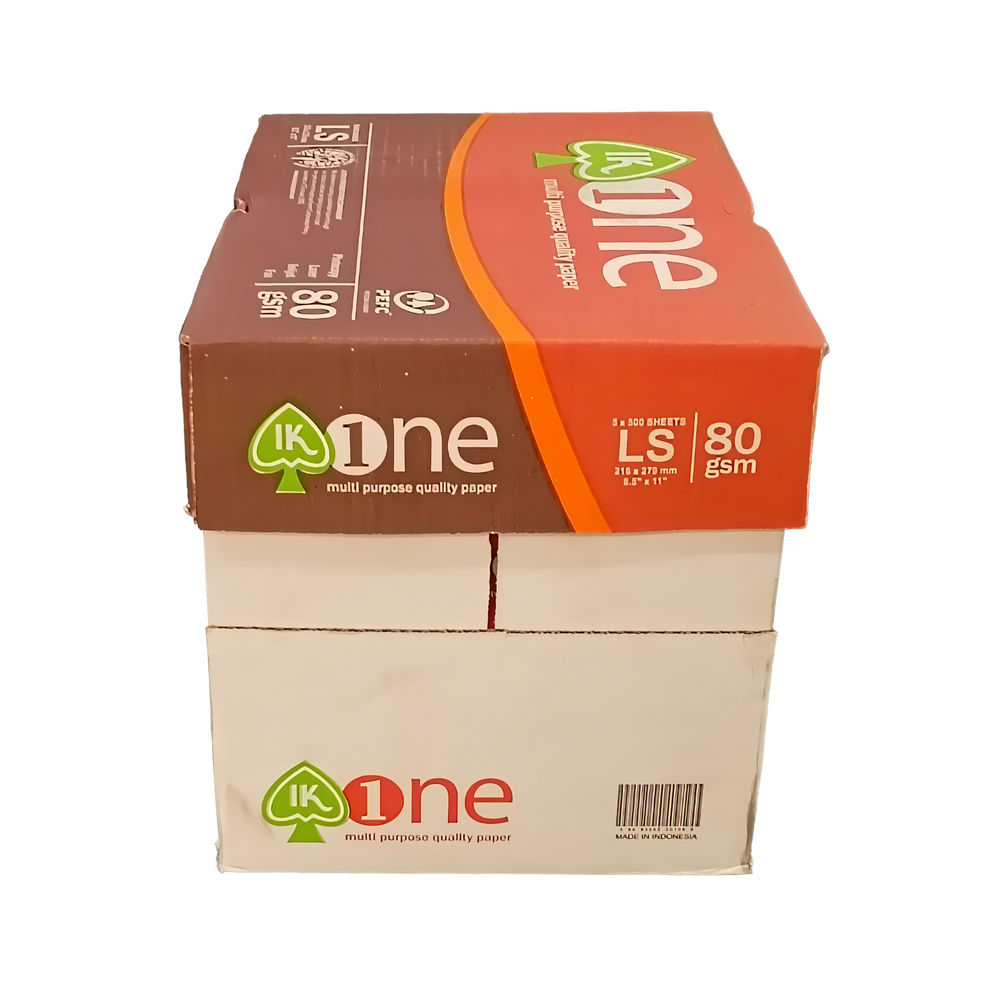 A One Bond Paper 80gsm Short (5reams) – Paper Cart