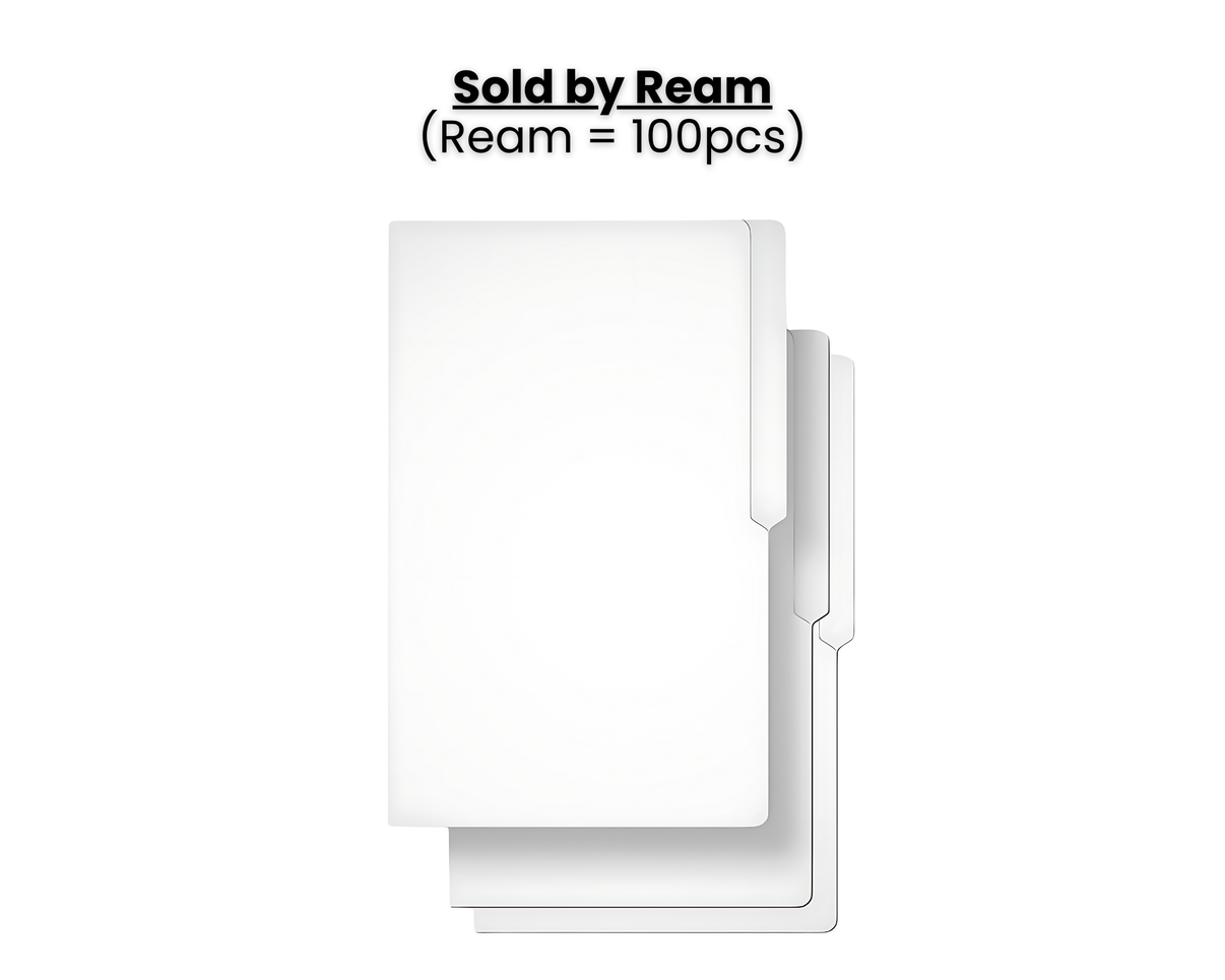 White Folder Long (500pcs) – Paper Cart