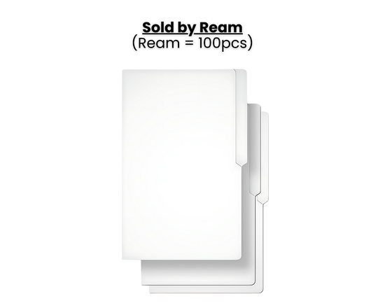 White Folder Long (500pcs) – Paper Cart