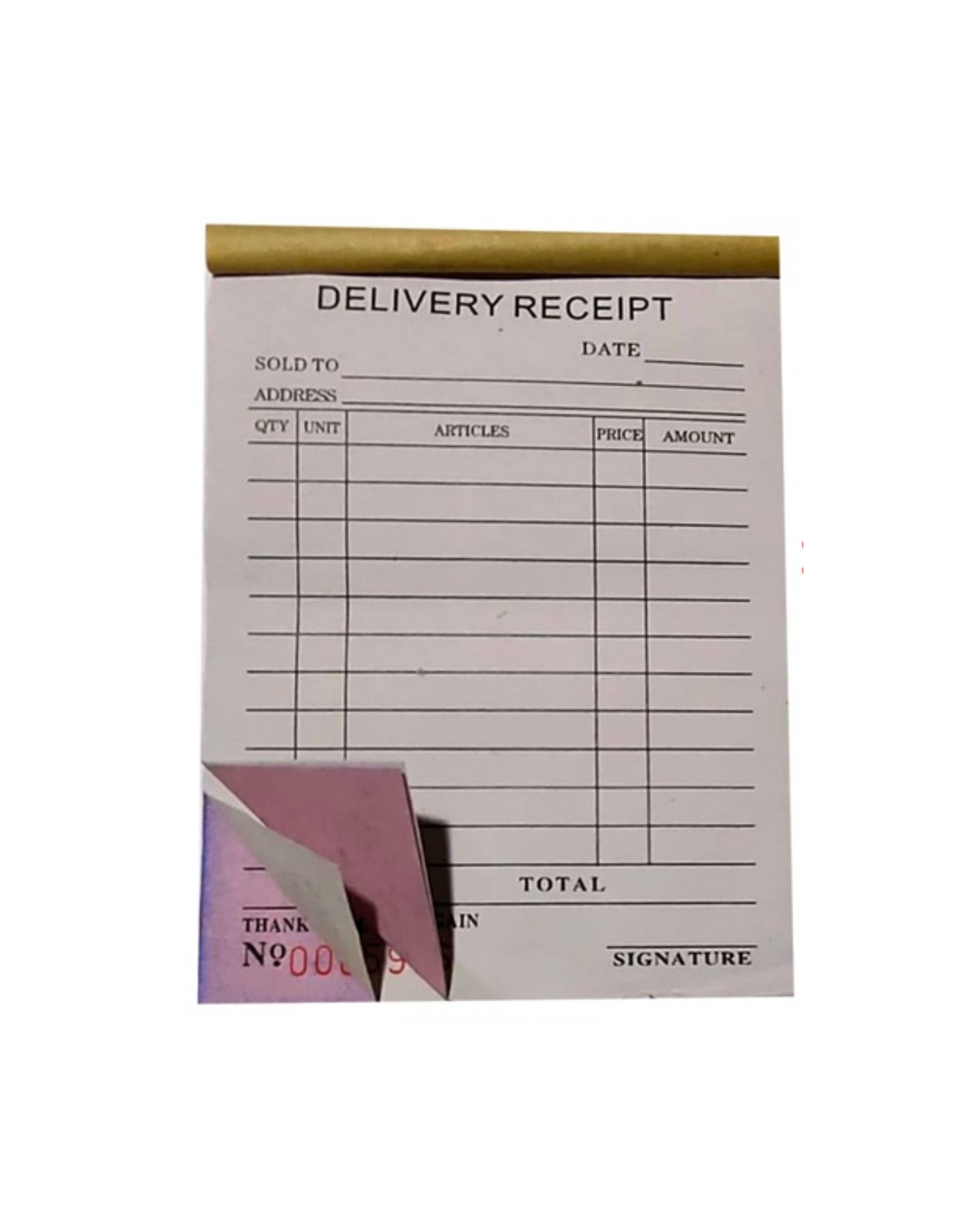 Delivery Receipt Carbonless | 100Pads 1/4 – Paper Cart