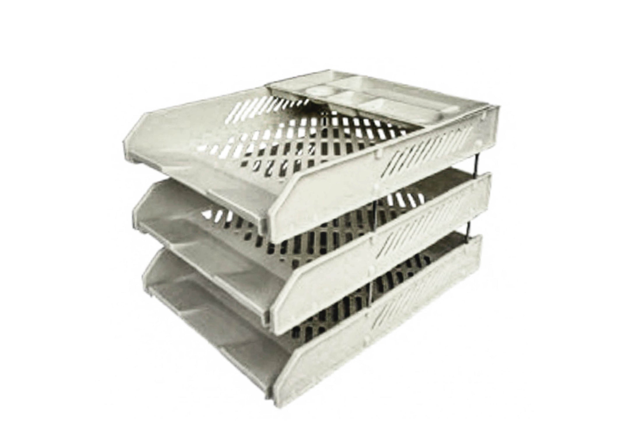 Smart Plastic File Tray with Pen Tray S423 | 3 Layers – Paper Cart
