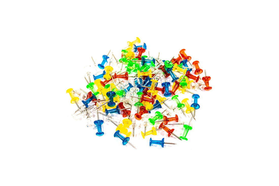 Joy Transparent Head Push Pin 100pcs (12Box) – Paper Cart