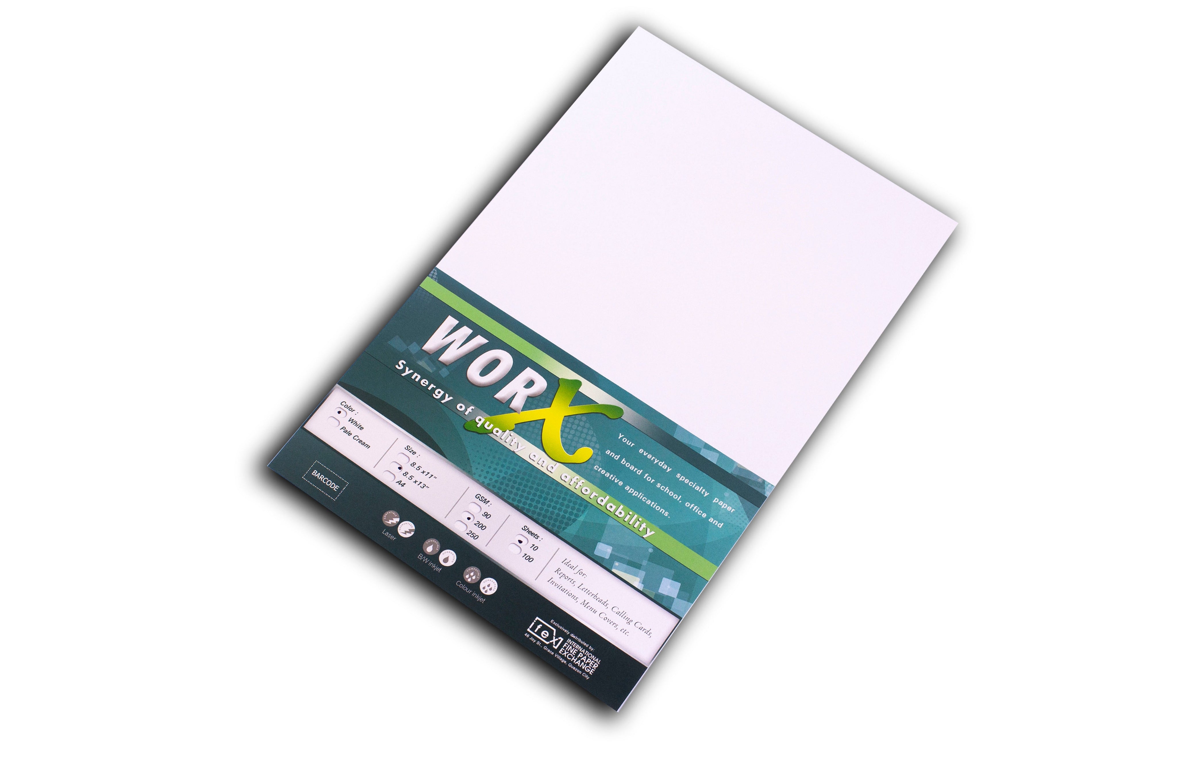 Worx Specialty Paper 200GSM 10pcs/pack – Paper Cart