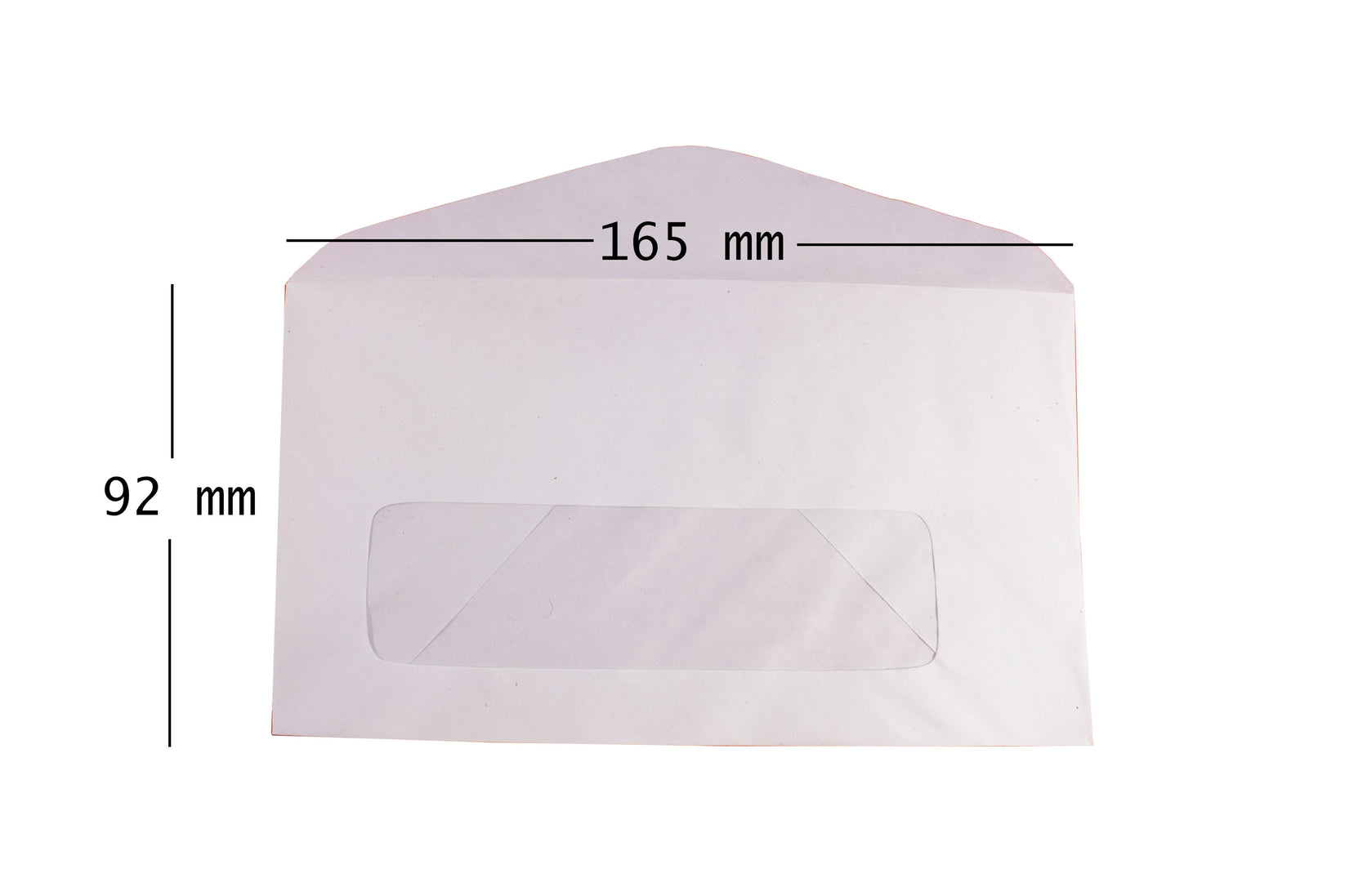 Letter White Envelope w/ Window | 500pcs – Paper Cart