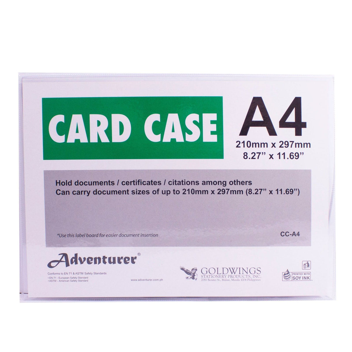 Adventurer Card Case Plastic – Paper Cart