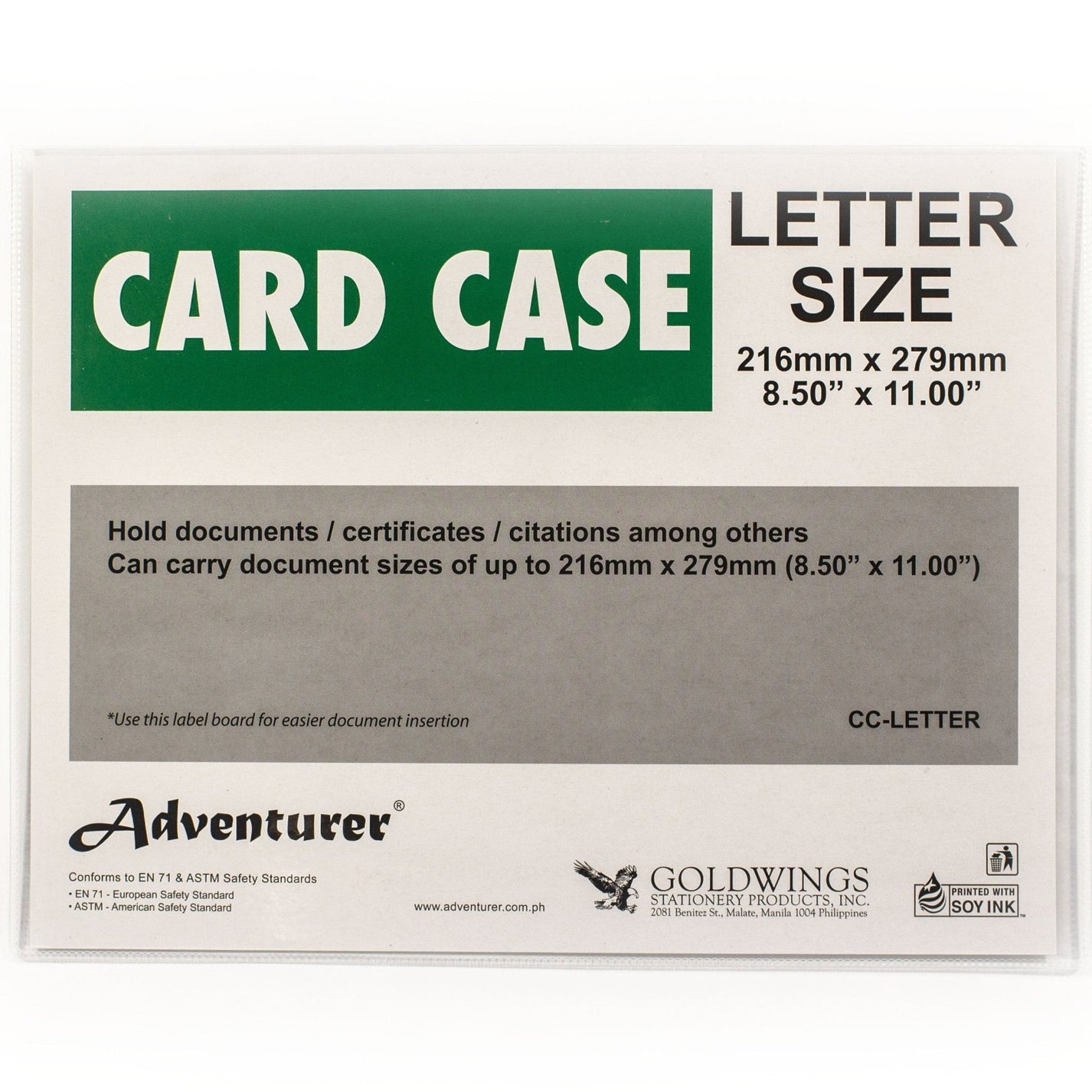 Adventurer Card Case Plastic – Paper Cart