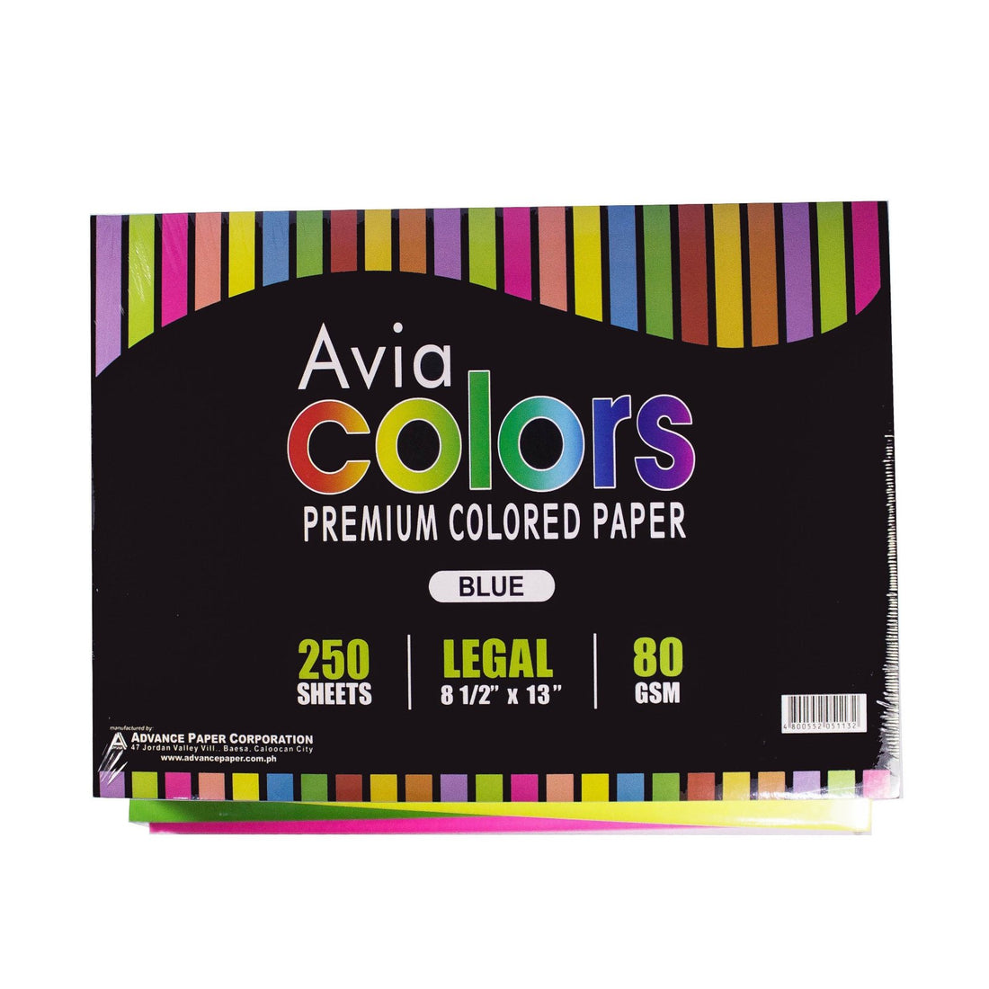 Avia Colored Paper 80gsm Long (250Sheet) – Paper Cart