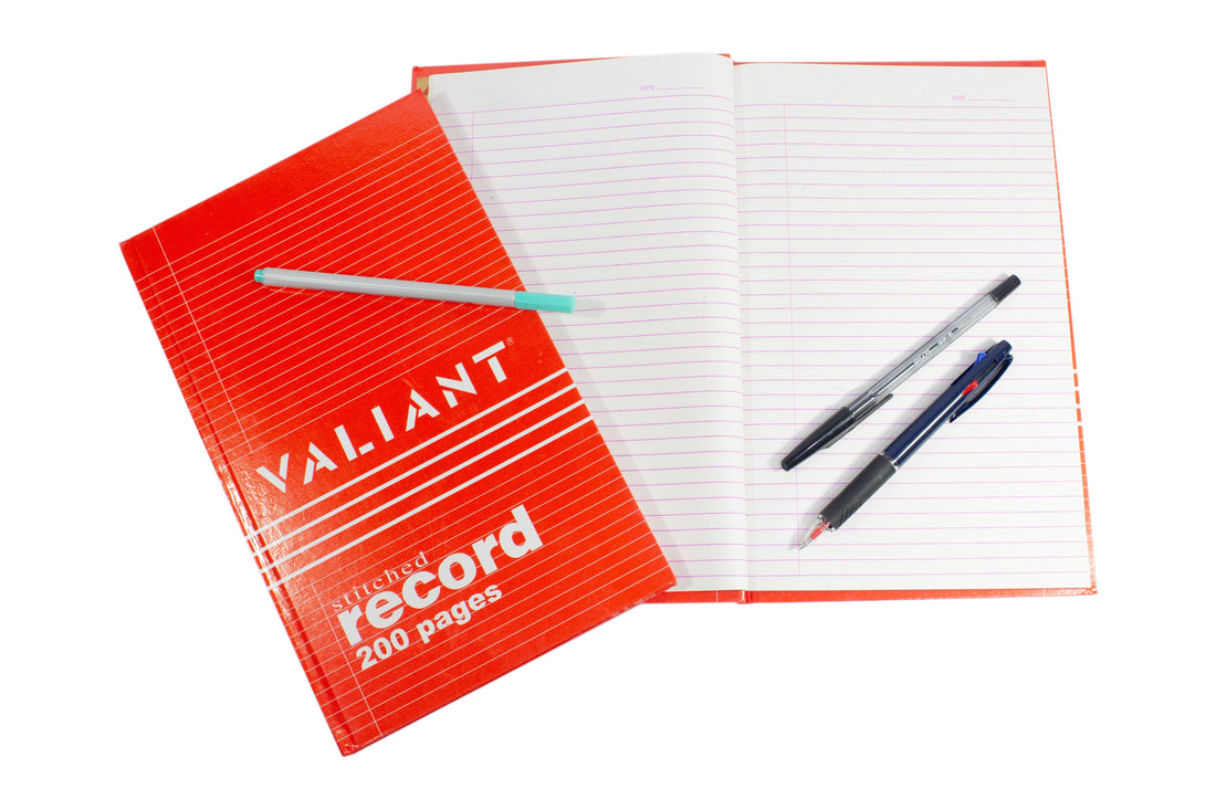Valiant Stitched Record Book l Sold by 10s – Paper Cart